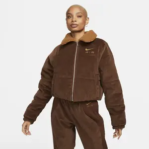 Nike Air Therma-Fit Corduroy Winter Jacket In Brown - 20% Off 