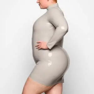 SKIMS Latex Long Sleeve Dress