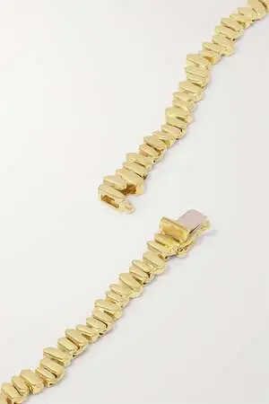 SUZANNE KALAN 18-karat Emerald Tennis Necklace