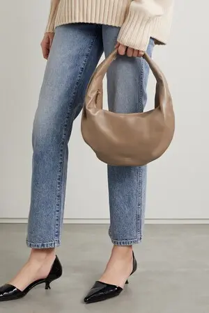 Khaite Olivia Medium Leather Shoulder Bag