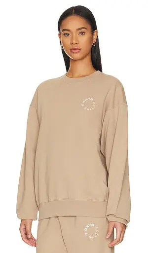 7 DAYS ACTIVE Monday Sweatshirt - Dune