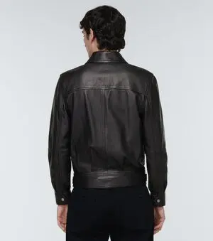 Saint Laurent Paneled Leather Jacket