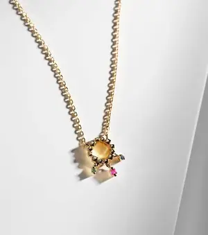 SUZANNE KALAN 18kt Yellow Necklace With Sapphires