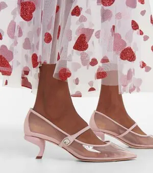 ROGER VIVIER Babies Virgule Pumps