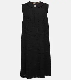 Dolce & Gabbana Wool-blend Mini Dress - Black