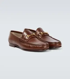 Gucci Horsebit 1953 Leather Loafers - Brown