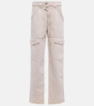MARANT ETOILE Vayoneo Straight Cargo Jeans - Beige