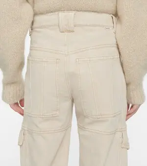 MARANT ETOILE Vayoneo Straight Cargo Jeans - Beige