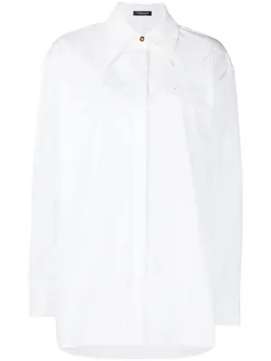 Versace Cut-out Cotton Shirt