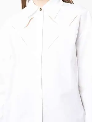 Versace Cut-out Cotton Shirt