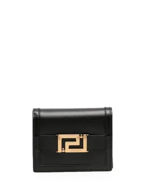 Versace Greca Goddess Bifold Wallet - Black