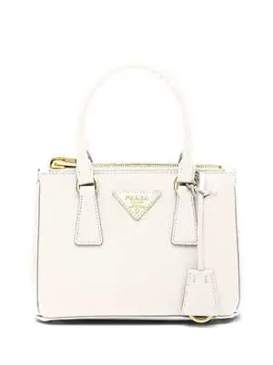 Prada Mini Galleria Leather Tote - White