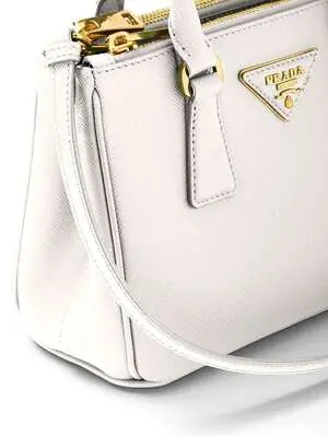 Prada Mini Galleria Leather Tote - White