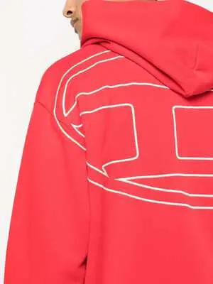 DIESEL® Logo-print Long-sleeve Hoodie