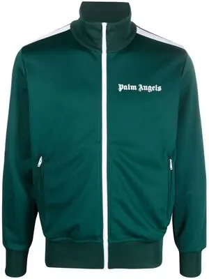 Palm Angels Logo-print Track Jacket - Green