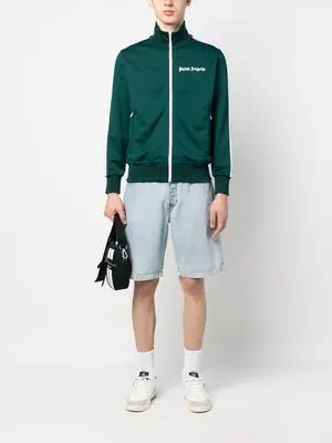 Palm Angels Logo-print Track Jacket - Green