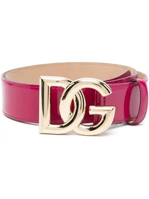 Dolce & Gabbana Dg-logo Calfskin Belt
