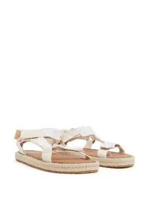 MAISON MARGIELA Patchwork Hiking Sandals - White