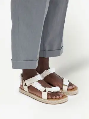 MAISON MARGIELA Patchwork Hiking Sandals - White