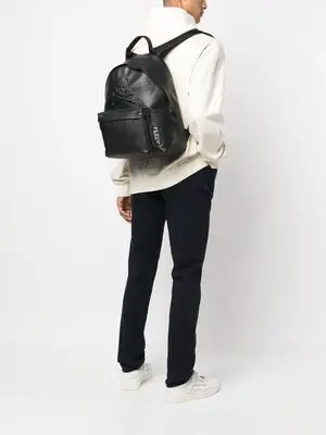 Philipp Plein Embossed Skull Backpack