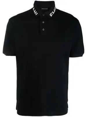 Emporio Armani Logo-collar Polo Hirt