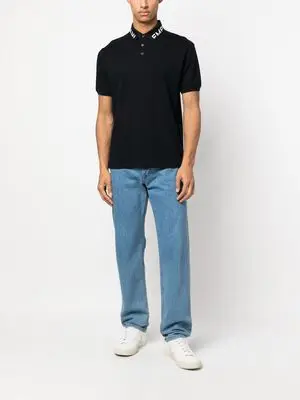 Emporio Armani Logo-collar Polo Hirt