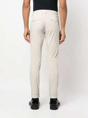 DONDUP Pressed-crease Cotton Chinos - White