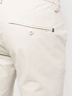 DONDUP Pressed-crease Cotton Chinos - White