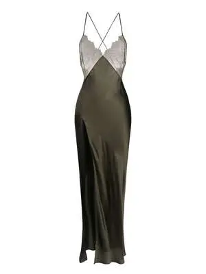 MAISON CLOSE Rendez-vous Silk Dress - Green