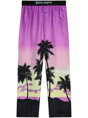 Palm Angels Straight Trousers - Purple