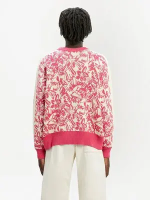 Palm Angels Hibiscus Intarsia-knit Jumper