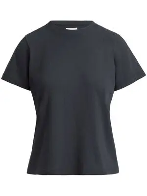 Khaite Emmy Lou Crewneck Short Sleeve T-shirt - Black