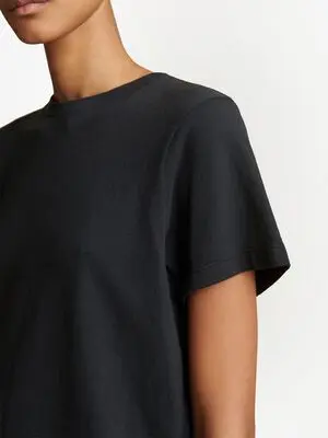 Khaite Emmy Lou Crewneck Short Sleeve T-shirt - Black