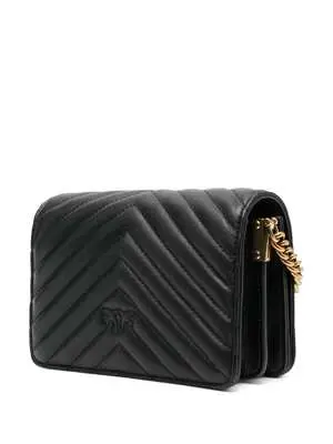 Pinko Mini Click Love Bag - Black
