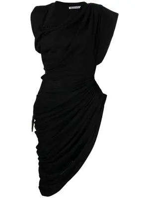 Alexander Wang Asymmetric Mini Dress - Black