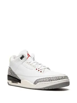 JORDAN Air 3 Cement Reimagined Sneakers - White