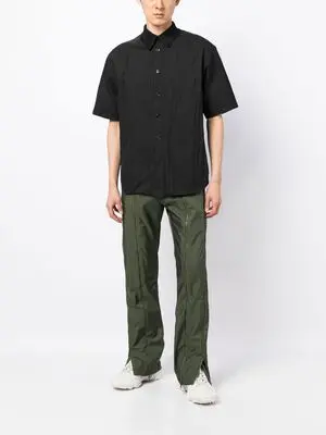 POST ARCHIVE FACTION Zip Detail Straight Leg Trousers