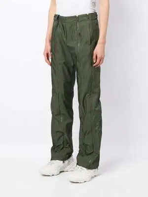 POST ARCHIVE FACTION Zip Detail Straight Leg Trousers