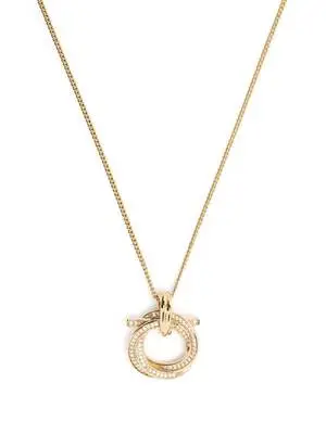 FERRAGAMO Crystal-embellished Pendant Necklace