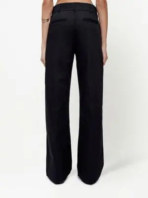 RE/DONE Wide Leg Low-rise Trousers - Black