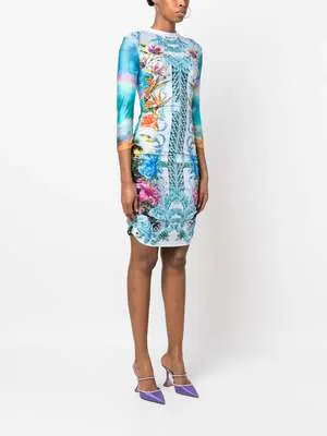 Philipp Plein Hawaii-print Mini Dress