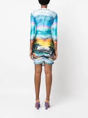 Philipp Plein Hawaii-print Mini Dress