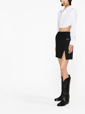 Off-White Slogan-print Miniskirt