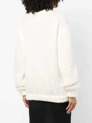 Philipp Plein Skull & Bones Knitted Jumper - White
