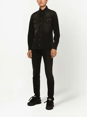 Dolce & Gabbana Button-up Denim Shirt - Black