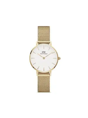 DANIEL WELLINGTON 28mm Petite Evergold Watch - White