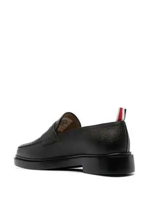 Thom Browne Pebbled Leather Penny Loafers