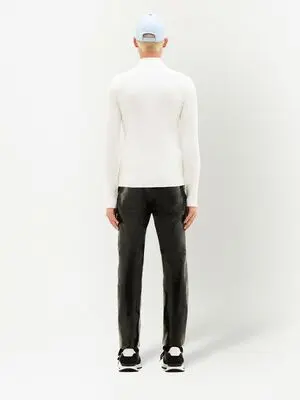 COURREGES Rib-knit Mock-neck Jumper - White
