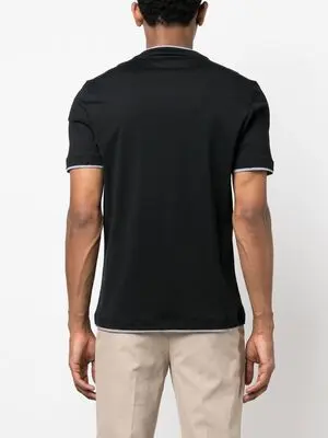 Brunello Cucinelli Contrasting-trim T-shirt