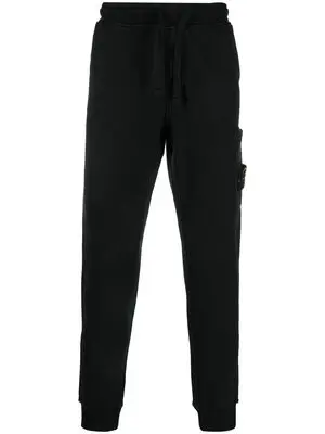 Stone Island Compass-patch Track Pants - Black